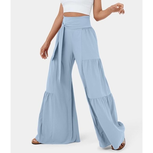 HALARA | Pants & Jumpsuits | Halara Breezeful High Waisted Shirred Lace ...